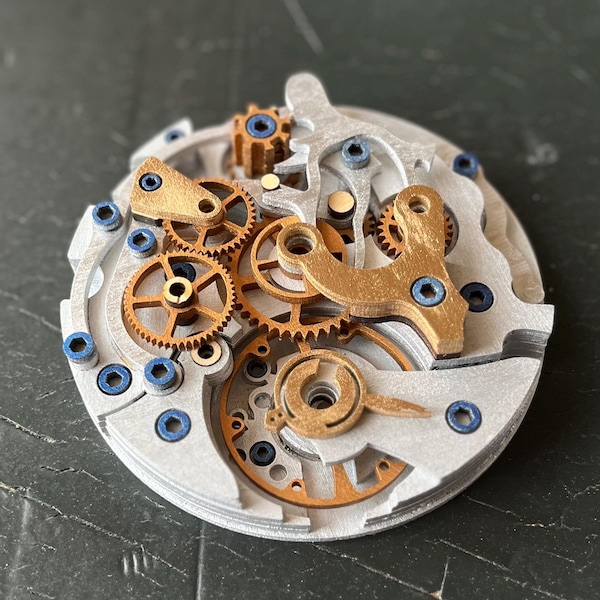 Watch Movement | Laser Cut File for Creating Multilayered 3D Mechanical ...
