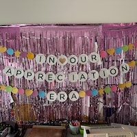 In My Birthday Era Banner Printable, Giant Friendship Bracelet Garland ...