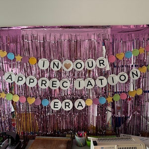 In My Birthday Era Banner Printable, Giant Friendship Bracelet Garland ...