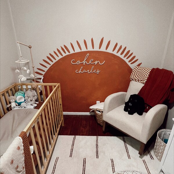Custom Wood Name Sign for Nursery Girl, Boy, Over Crib Sign, Baby Name ...