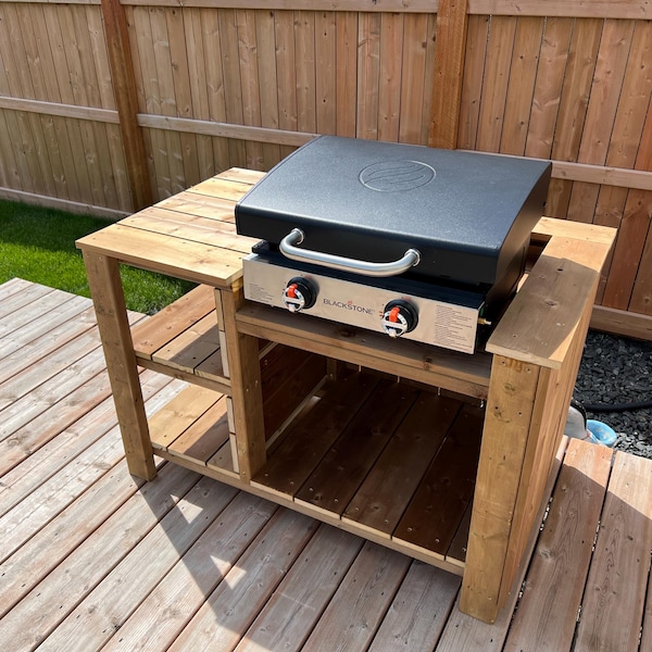 Blackstone Griddle Stand Build Plans DIY Grill Station Outdoor Kitchen ...