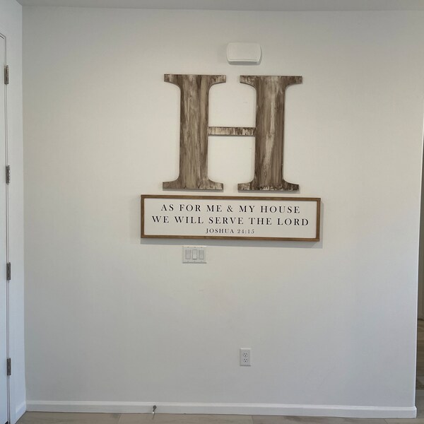 Plaid Accent Sign Square Modern Farmhouse Wood Signs Wall & Shelf Decor ...