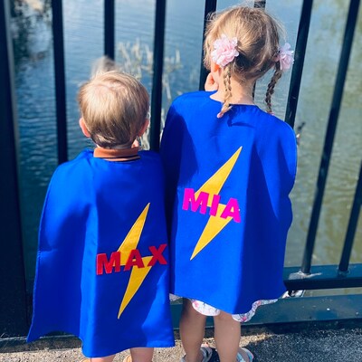 Boys Flash Cape With Name for Dressing Up/costume/fancy - Etsy UK