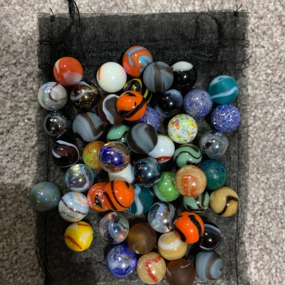 50 Mixed Target Marbles 5/8 16mm Diameter FREE SHIPPING - Etsy