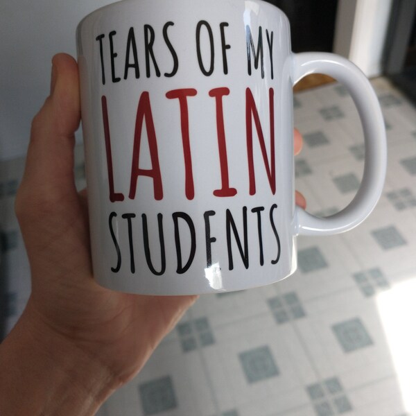 Latin Teacher Gift - Latin Teacher Coffee Mug - Funny Latin Language ...