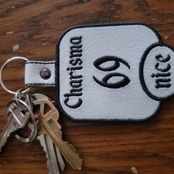 69 Charisma TTRPG Stat Patch, Fully Embroidered Dnd Attribute Emblem ...