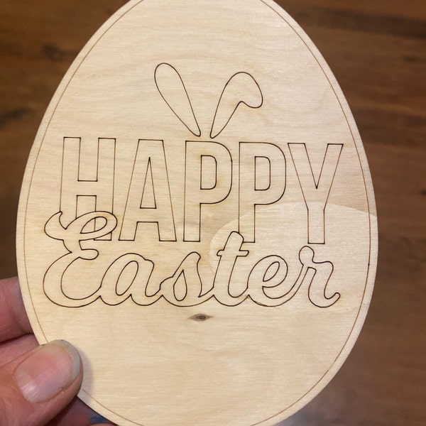 Easter Egg DIY Paint Kit Svg - Glowforge Easter Cut Files - Easter Eggs ...