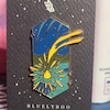 Meteor Pin - Celestial Scene Anime Gold Comet Star Flame Castle Space ...
