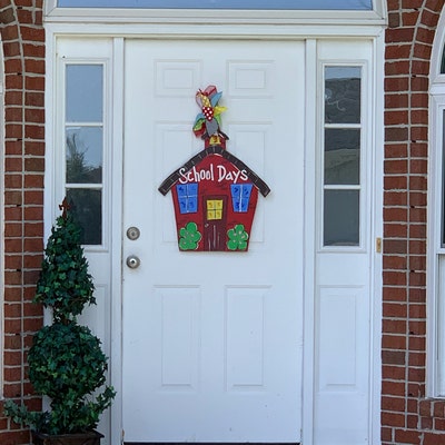 Back to School Door Hanger School House Sign Teacher Sign - Etsy