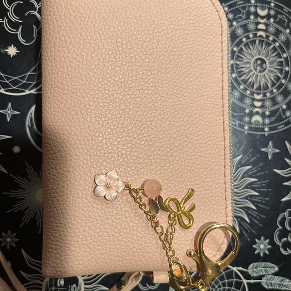 Blue Moon Keychain Beaded Keychains With Moon-themed Charm Beaded Bag ...