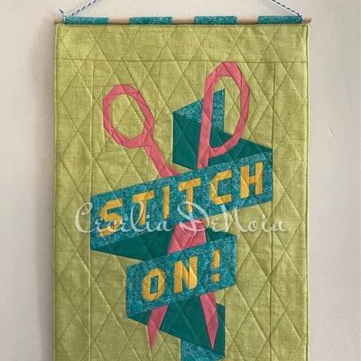 STITCH ON Banner PDF Pattern (Instant Download) - Etsy