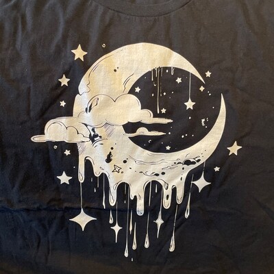 Moon Witch Barn Owl T-shirt Witch Clothing Dark Mori Mori Kei Gothic ...