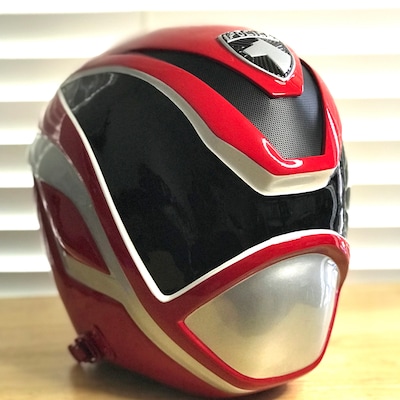 Spd Red Ranger Helmet - Etsy