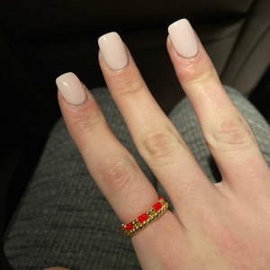 Custom Bead Ring, Single Seed Bead Ring, Seed Bead Ring, Dainty Ring ...