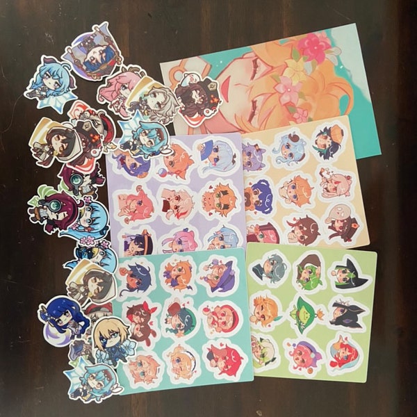 Jingliu HSR Keychain Honkai Star Rail Art Cute Destruction Ice Chibi ...