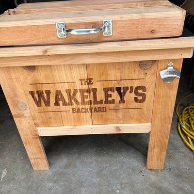 Refreshment Bar Hostess Gift Wood Ice Chest Personalized - Etsy