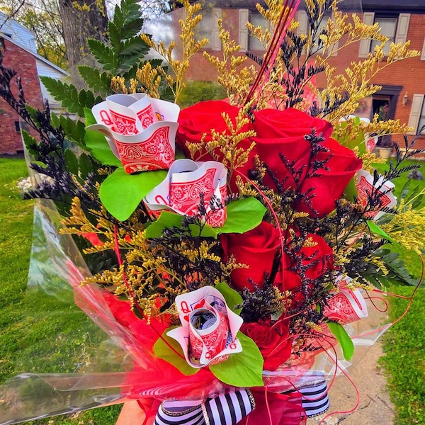 Playing Card Rose Red, Playing Card Flower, Paper Flower, Magician ...