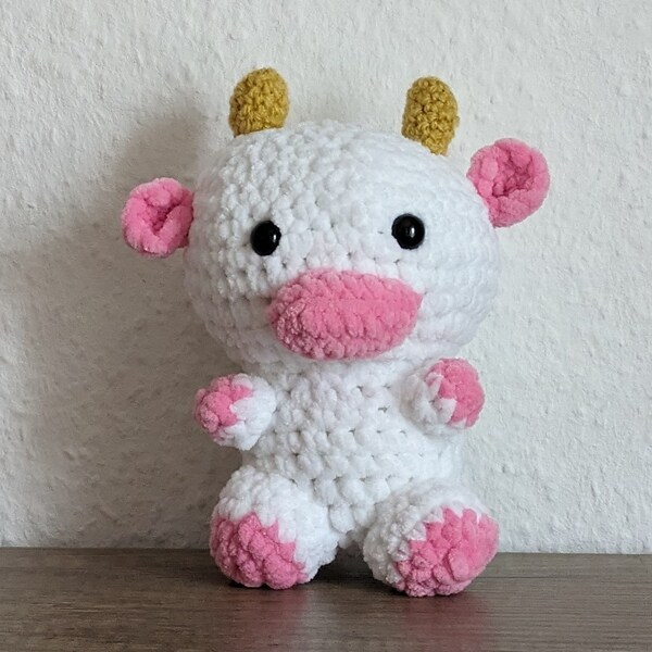 Crochet Cow Pattern Strawberry Cow Amigurumi Pattern Cow Plush Pattern ...