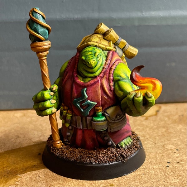 Tortle|turtle Sorcerer|wizard Variant Miniature for Tabletop Rpgs ...
