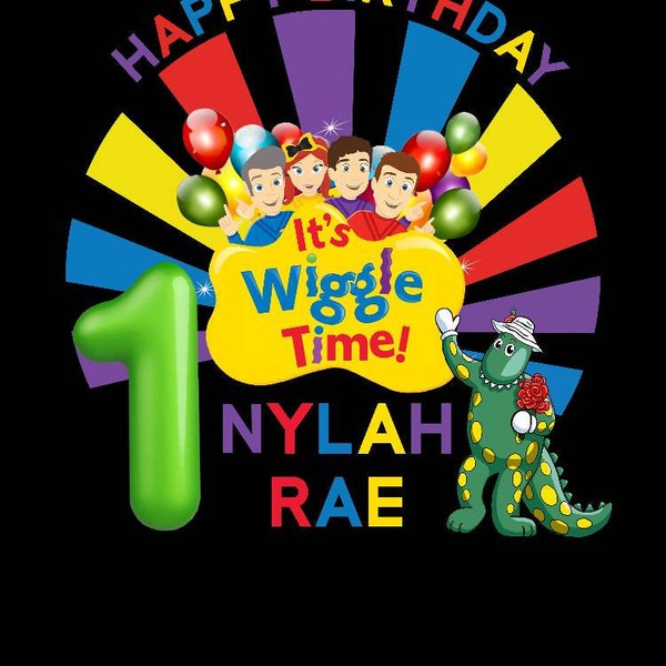 Wiggles Welcome Sign, Editable Birthday Poster, Wiggly Party Decoration ...