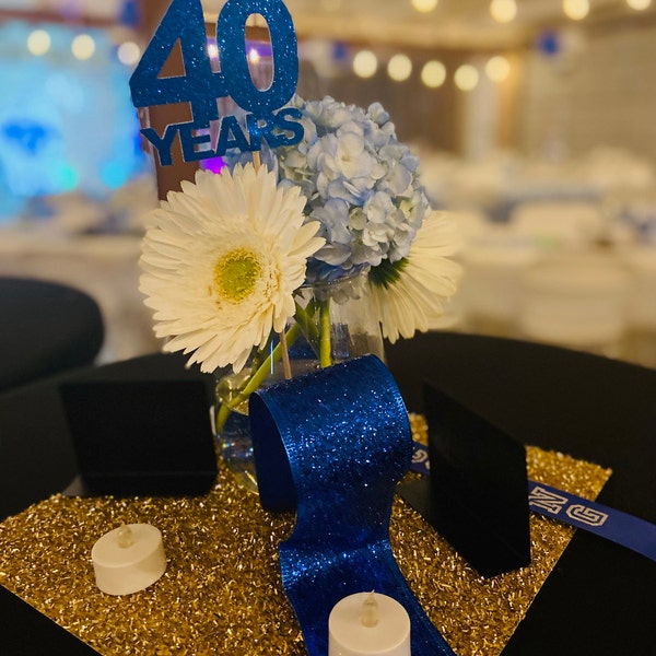 100 Years Centerpiece Sticks, Set of 3, 100th Birthday, 100 Year ...