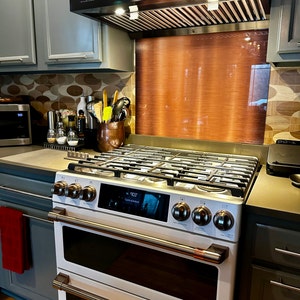 Tempered Glass Stove Backsplash Panel, Stove Back Cover, Kitchen Decor ...