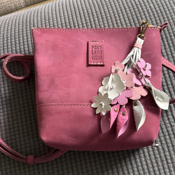 Tassel Keychain Purse Charm for Handbag Leather Bag Charm Handbag ...