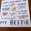 My Bestie Birthday Card My Sidekick, My Happy Place, My Partner in ...