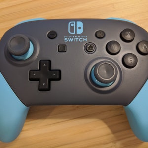 Custom Gray and Cyan Aqua Blue Nintendo Switch Pro Controller - Etsy