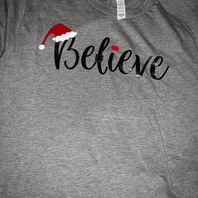 Believe SVG, Christmas Svg, Santa Svg, Santa Hat Svg, Believe in Santa ...