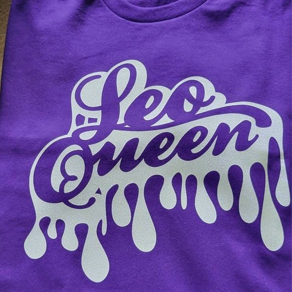 Leo Queen Svg, Zodiac Sign Svg, Horoscope Vector, Dripping Words, Black ...