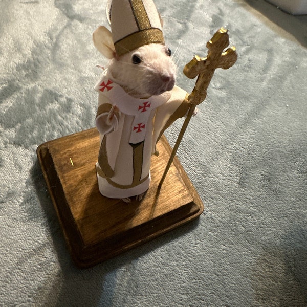 Taxidermy Mouse Pope Francis - Etsy UK