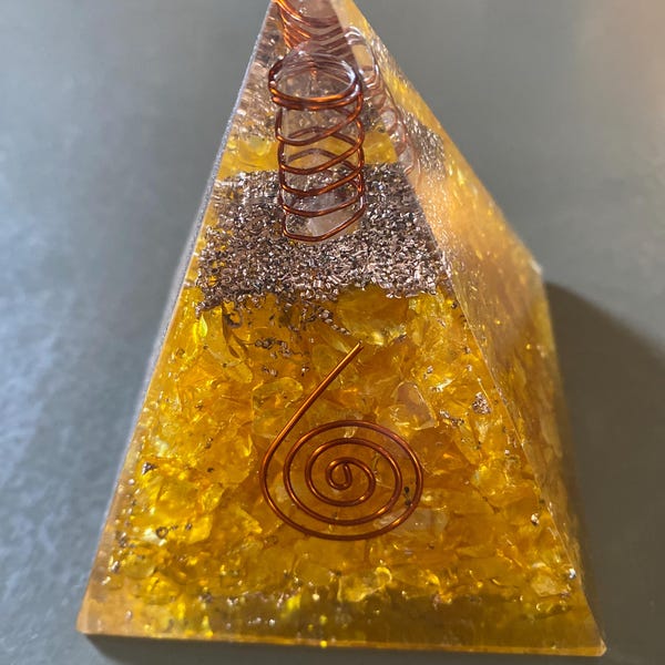 Black Tourmaline Orgone Pyramid for Protection & Security | Orgonite ...