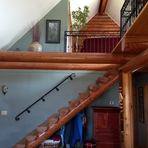 Metal Handrail, 2 Molding Cap, Big Volute, Flat Black - Etsy
