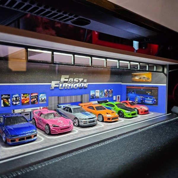 Fast & Furious Garage Theme LED Display Diorama - Etsy