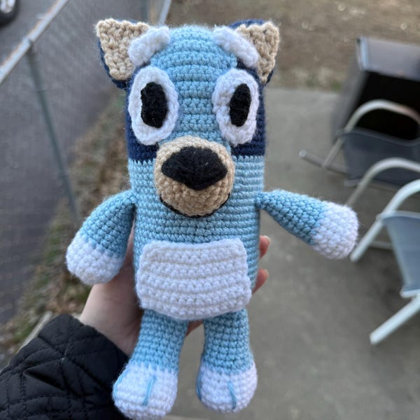Patrón amigurumi bluey y bingo, patron crochet bluey, perro amigurumi ...