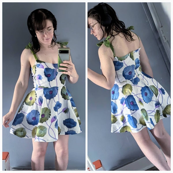 Easy Dress Sewing Pattern | Flared Circular Skirt Pattern | Mini Dress ...