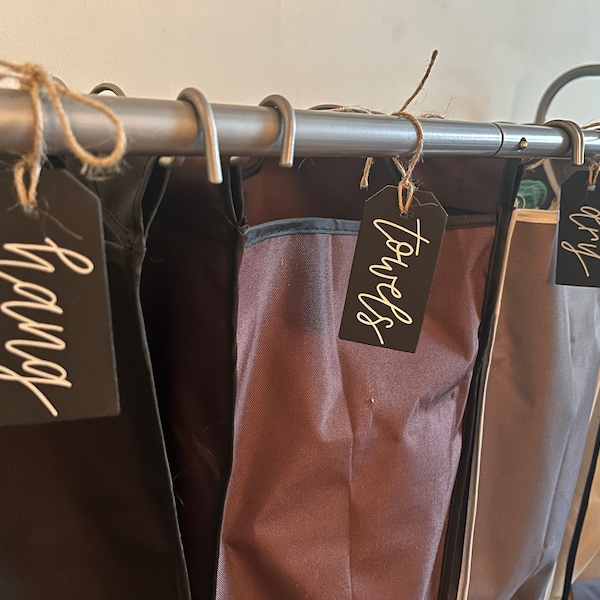 Organizational Tags, Wooden Tags, Pantry Labels, Linen Closet Labels ...