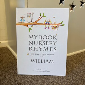 Personalised Nursery Rhyme & Poems Keepsake Book for Newborns - Etsy UK