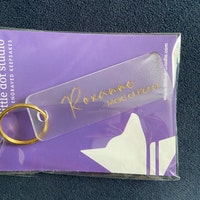 Small Lost and Found Keychain Contact Information Key Ring Emergency ...