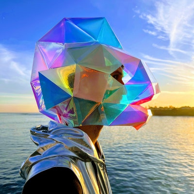 Fish Mask Template Paper Mask, Papercraft Mask, Masks, 3d Mask, Low ...