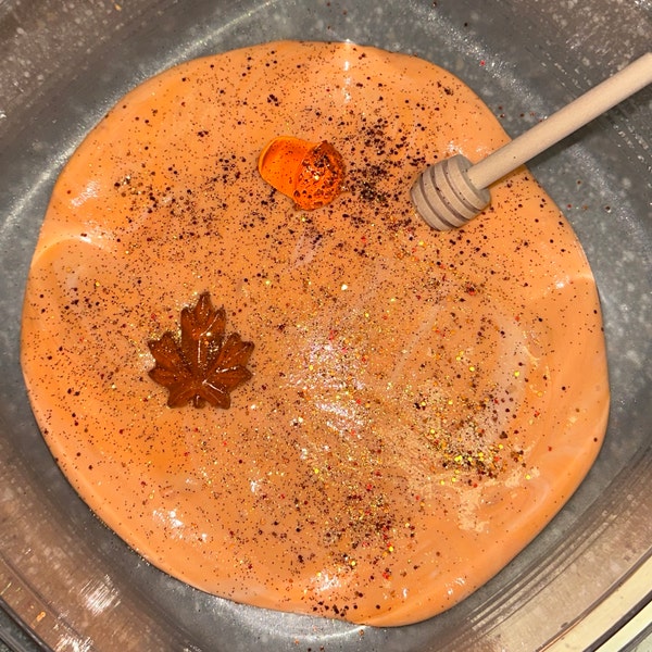 Maple Caramel PSL Slime Kit: Pumpkin Spice Scented, DIY Interactive - Etsy