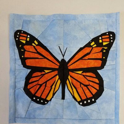 Monarch Butterfly 30, 20, & 15 Quilt Foundation Paper Pieced Pattern ...