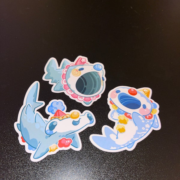Clown Shark Stickers - Etsy