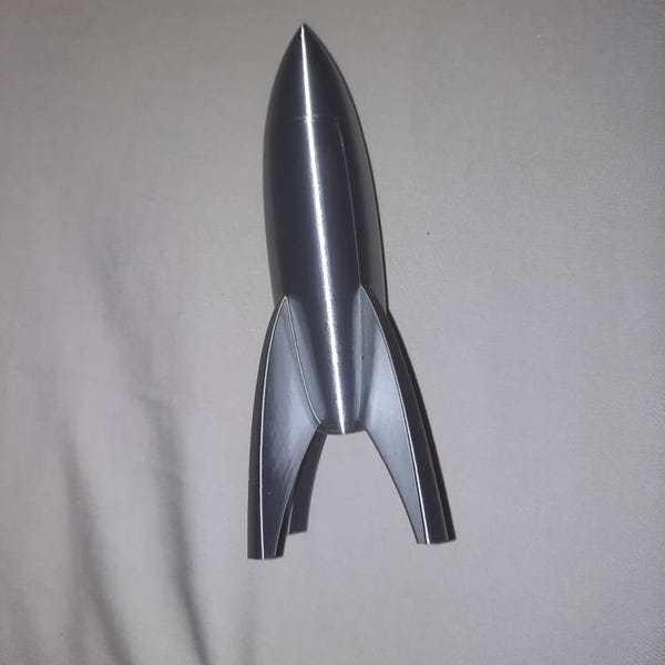 Rocket Ship Container, Retro Rocket Ship With Lid and Storage, Rocket ...