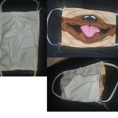 Pug Mouth Face Mask Cover - Etsy