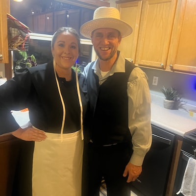 Amish Woman's Covering Extra Large Cap Kapp Bonnet With Strings Prayer ...