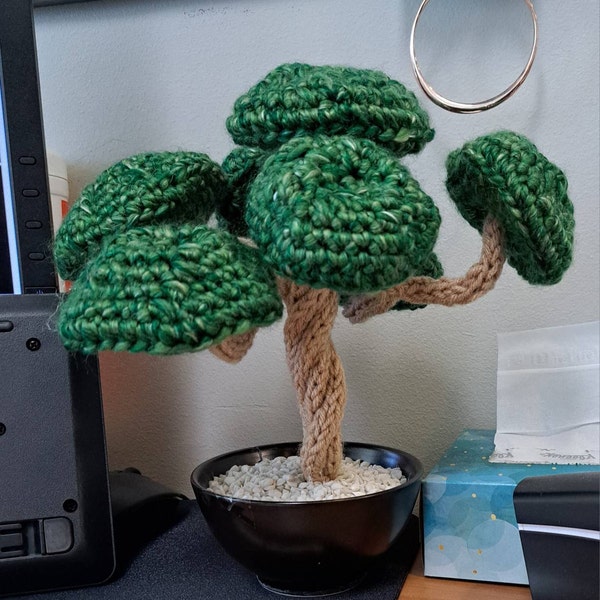 Easy Crochet Juniper Bonsai Tree Pattern PDF | DIY Handmade Bonsai ...