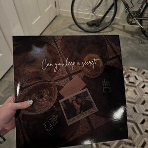 Editable Vinyl Record Sticker Template for Modern Wedding Guest Book ...