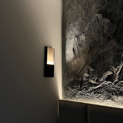 Walnut Amberlight SLIM LED Wall Light - Etsy